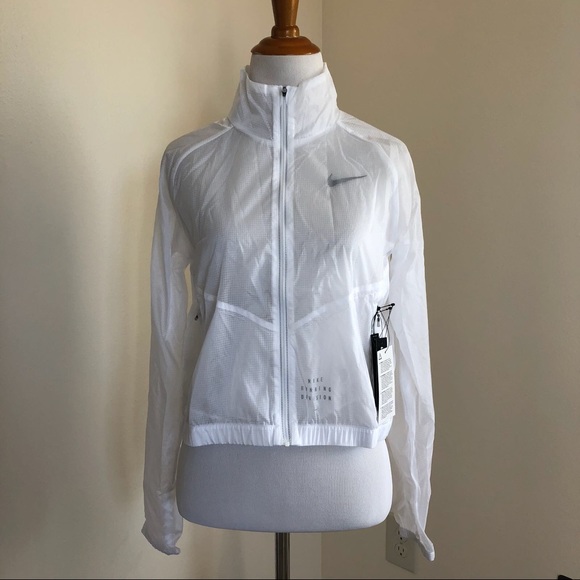 Nike | Jackets & Coats | Nwt Nike White Packable Running Jacket | Poshmark